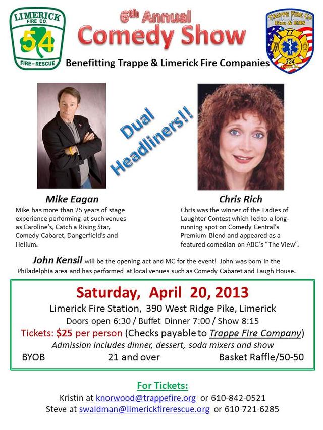 6th Annual Comedy Show Fundraiser - Trappe Fire Company