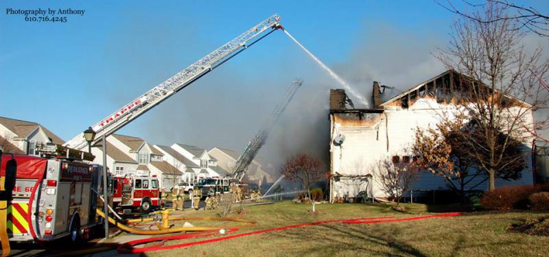 Ladder 77 Responds to Perkiomen Twp. Fully Involved House Fire - Trappe ...