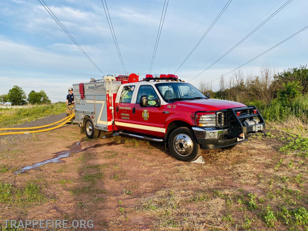 Trappe Fire Company Drills On Pumping With Engine 77 and Tac 77 ...